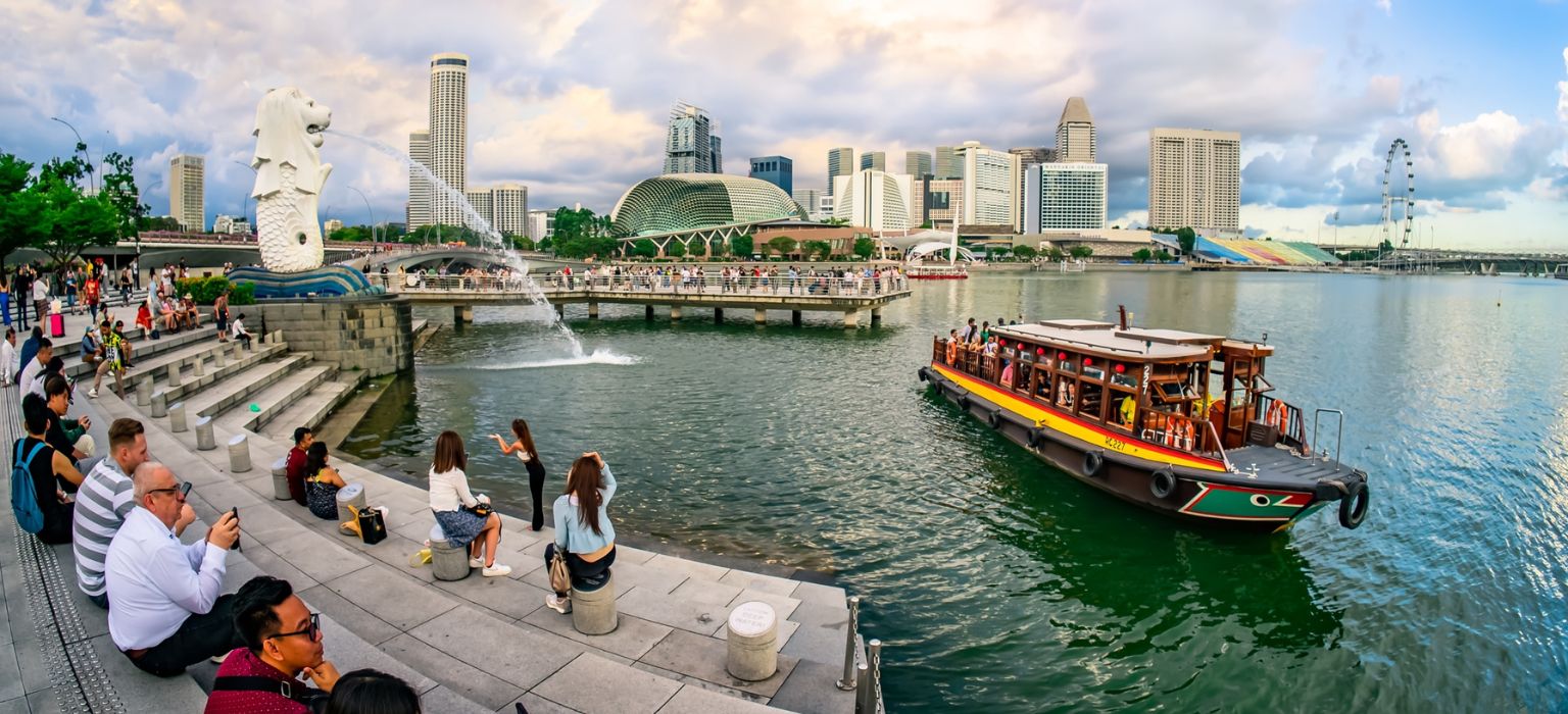 Singapore Merlion Park Singapore: Wandeltour 'Lion City Origins