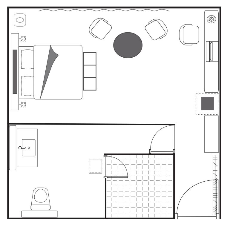 Hotel Room Design Layout