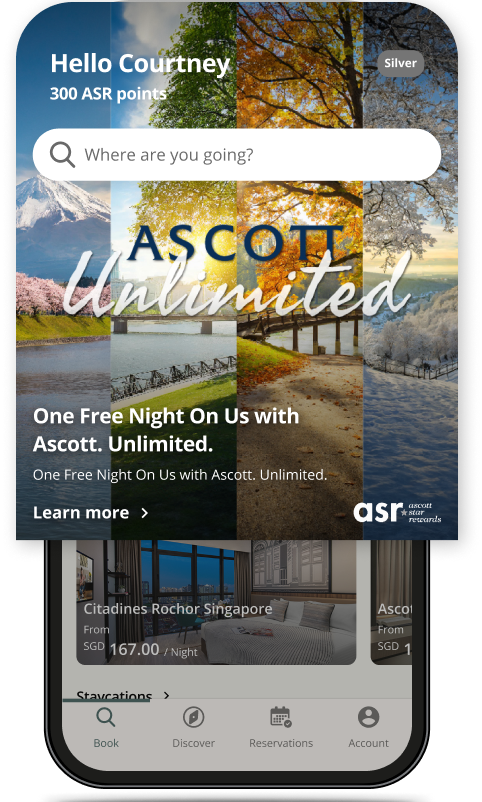 Ascott Star Rewards App | Discover ASR | English